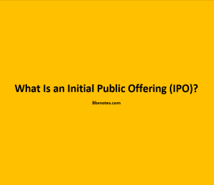 What Is an Initial Public Offering (IPO)? - BBS Notes