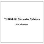 TU BIM 4th Semester Model Questions PDF - BBS Notes